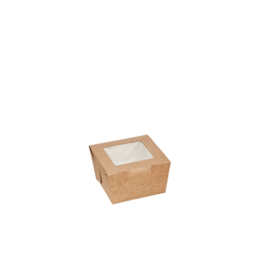 Kraft Gourmet Burger Box with PLA Window | GREEN HOME